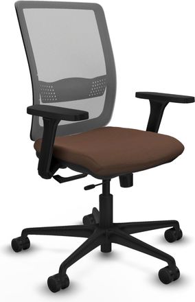 Piqueras y Crespo Stuhl mit 3D-Armlehnen, h&ouml;henverstellbare Lendenwirbelst&uuml;tze, ausgestattet mit Syncro/Translack und injiziertem Schaum. Mit Rollen von 65 mm Nylon. Gr