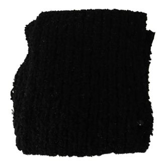 Dolce & Gabbana unisex, Accessoires, Noir, Taille: ONE Size &Eacute;charpe Ch&acirc;le Enveloppante Tricot&eacute;e en Laine Vierge