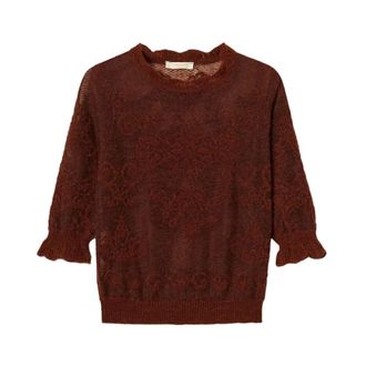 Twinset Rundhals-Strickset - - Knitwear - Damen - Braun - M