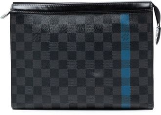 Louis Vuitton Clutches - Damier Graphite Stripe Pochette Voyage MM - Gr. unisize - in Schwarz - für Damen