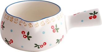 Cabilock Keramik Kochtopf Mit Griff Für Küche Antihaft-milchtopf Aus Keramikmaterial Flacher Boden Für Schnelle Wärmeleitung Geeignet Für Mikrowelle Und Backof