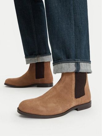 Calvin Klein Klassische Stiefeletten Ess Rubber Chelsea Su HM0HM02055 Beige