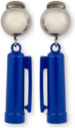 Moschino Ohrringe mit Anhänger - Blau