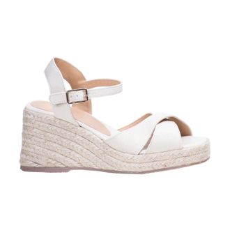 Castaner Femme, Chaussures, Beige, Taille: 41 EU Sandales compensées en jute ivoire