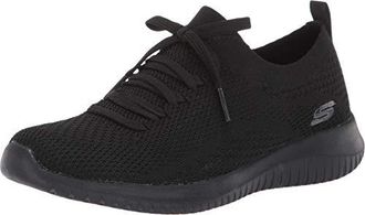 Skechers Ultra Flex Statements, Basket Femme, Black, 38 EU