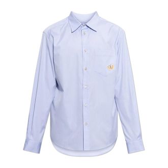 Valentino Garavani Hemd mit Tasche - - Shirts - Herren - Blau - 2XL
