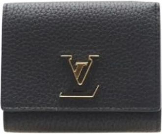Louis Vuitton Portefeuille Pre-owned en Taurillon (bi-pli) - Femme - Pre-owned - Noir - Taille: ONE Size