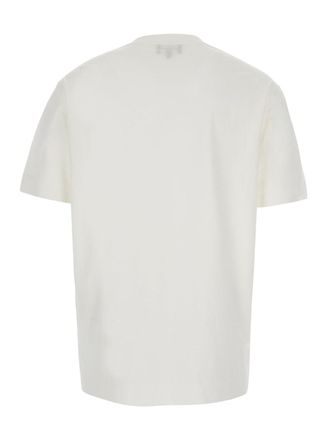 Emporio Armani Mens T-Shirt Multilogo White Cotton Lyocell T-Shirts And Polos