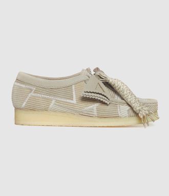 Clarks Mocassins Wallabee Beige Combi, Collaboration Clarks X Aleali May