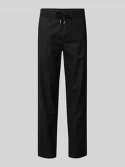 Matinique Straight Fit Leinenhose mit elastischem Bund Modell Barton