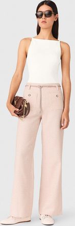 Maje Tweed-hose - Rosa - Maje