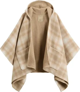 Woolrich Femme, Vestes, Beige, Taille: ONE Size Cape à Capuche