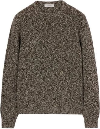 Agnona Pull &agrave; col rond c&ocirc;tel&eacute; - Homme - Pulls - Vert - Taille: XL