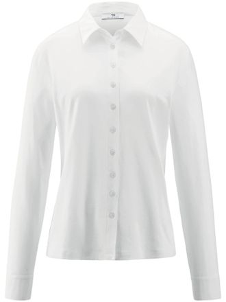 Peter Hahn Jersey-Bluse Peter Hahn weiss