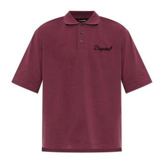 Dsquared2 Homme, Tops, Rouge, Taille: 3XL Polo Signature