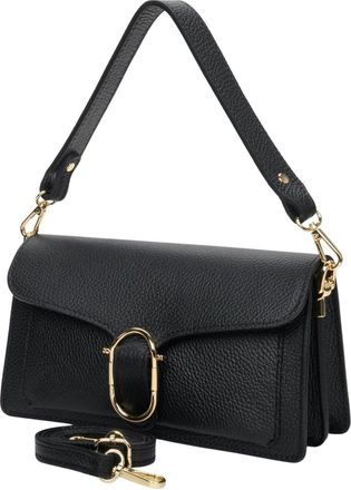 Estro & Luminara Femme, Sacs, Noir, Taille: ONE Size Petit sac bandouli&egrave;re en cuir