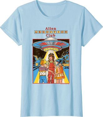 Steven Rhodes Alien Abduction Club UFO Retro Vintage Funny Adult Humor T-Shirt