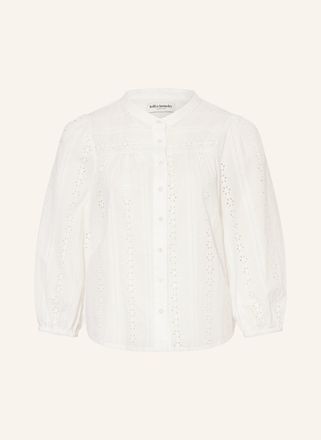 Lollys Laundry Lollys Laundry Bluse Junell Aus Lochspitze Und 3/4-Arm weiss