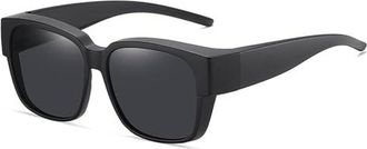 Generic Lunettes De Soleil Polaris&eacute;es Grand Format For Homme Et Femme, Style Sport, Conduite, Photo En Ext&eacute;rieur(Black)