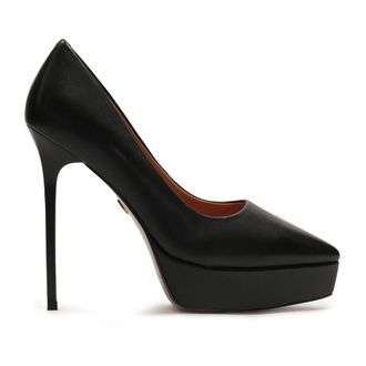 Kazar Plateau-Pumps mit spitzer Zehenpartie - - Shoes - Damen - Schwarzk - 39 EU