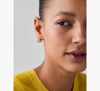 Kate Spade New York Kate Spade Tiny Twinkles Pav&eacute;-Trio-Creolen f&uuml;r Frauen in Klar/Gold | Kubikzirkonie
