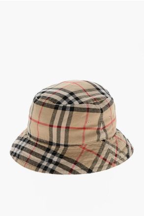 Burberry Iconic Check Cotton Bucket Hat size S