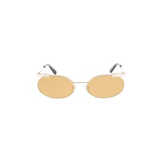 Off-white unisex, Accessoires, Jaune, Taille: ONE Size Oval Lunettes de soleil