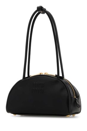 Miu Miu Womens Black Leather Beau Shoulder Bag Calfskin