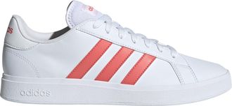 adidas Herren Grand Court Base 2.0 Shoes Schuhe, Cloud White/preloved Scarlet/Cloud White, 44 2/3 EU