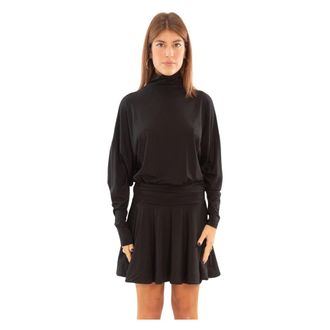 Pinko Atom Jersey Kleid - - Dresses - Damen - Schwarzk - S