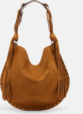 Isabel Marant Schultertasche Oskan Soft Large aus Veloursleder