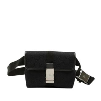 Gucci Pre-owned Canvas Belt Bag - - Pre-owned - Damen - Schwarzk - ONE SIZE