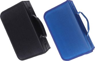 BESPORTBLE 2 St&uuml;ck Pack CD Aufbewahrungstaschen 128 F&auml;cher Staubschutz Disc H&uuml;lle aus Robustem Material Tragbar f&uuml;r Auto Zuhause und Reisen