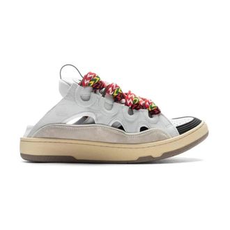 Lanvin Femme, Chaussures, Blanc, Taille: 36 EU Baskets Chunky en cuir de veau avec semelle oversize