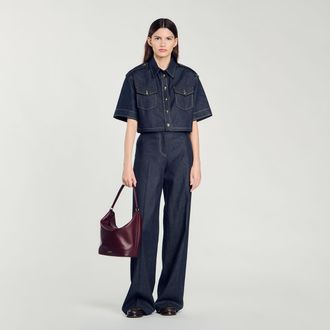 Sandro Sac seau TANGOSO en cuir