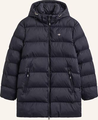 GANT Steppmantel Mit Abnehmbarer Kapuze blau