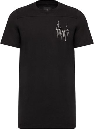 Rick Owens Moncler Girder Cotton T-shirt, Unisex, Black, Size: Xxs