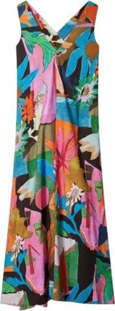 Paul Smith Femme, Robes, Multicolore, Taille: 38 FR Robe Maxi Imprim&eacute;e