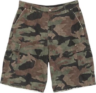 Represent Camouflage-print Cargo Shorts
