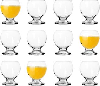 LAV 12x 215ml Nectar Glasbecher - Spülmaschinenfest Küche Wasser Cocktail Saft Gin Wein Whisky Trinken Glaswaren Gläser-Set