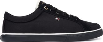Tommy Hilfiger Sneakers aus Stoff Tommy Hilfiger Th Low FW0FW09390 Schwarz