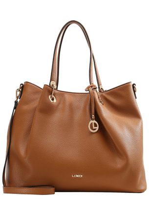 L.Credi Damen Ebony Handbag, Cognac