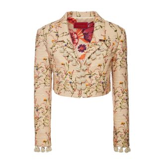 La DoubleJ Toreador-inspirierte Cropped Jacke - - Jackets - Damen - Beige - M