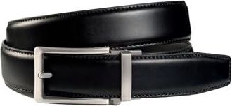 Monti Ceinture en cuir v&eacute;ritable pour homme - Largeur : 35 mm - Boucle automatique en continu - Taille r&eacute;glable - Qualit&eacute; sup&eacute;rieure - Durable - &Eacute;l&eacute;gante - 