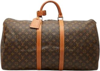 Louis Vuitton unisex, Pre-owned, Brun, Taille: ONE Size Keepall Bandouliere 55 Monogram Boston Bag Pre-owned