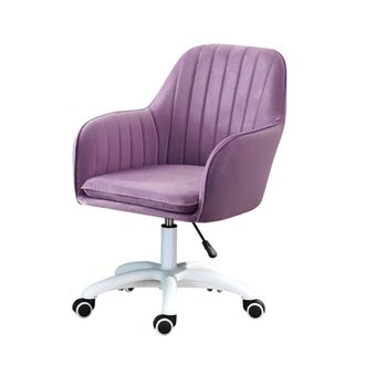 Generic 360&deg; Drehbarer B&uuml;rostuhl Mit H&ouml;henverstellung Und Rollen for Den Schreibtisch Oder Den Schminktisch Zu Hause(Purple)