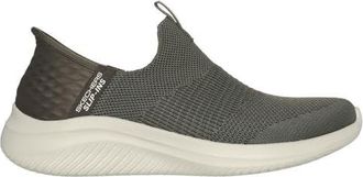 Skechers Femme Ultra Flex 3.0 Cozy Streak Basket, Bordure en Tricot Olive, 38.5 EU