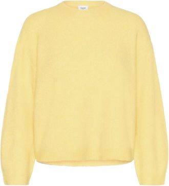 Saint Tropez Femme, Pulls, Jaune, Taille: 36 FR Tricot ras du cou