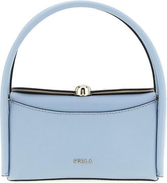 Furla Femme, Sacs, Bleu, Taille: ONE Size Nicole Mini Boston Bag