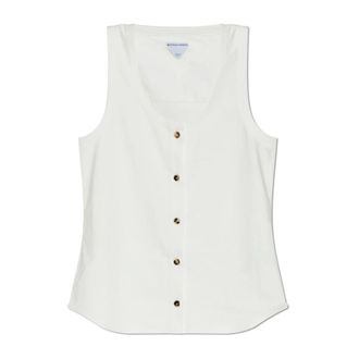 Bottega Veneta Top mit Verschluss - - Tops - Damen - Wei&szlig; - S